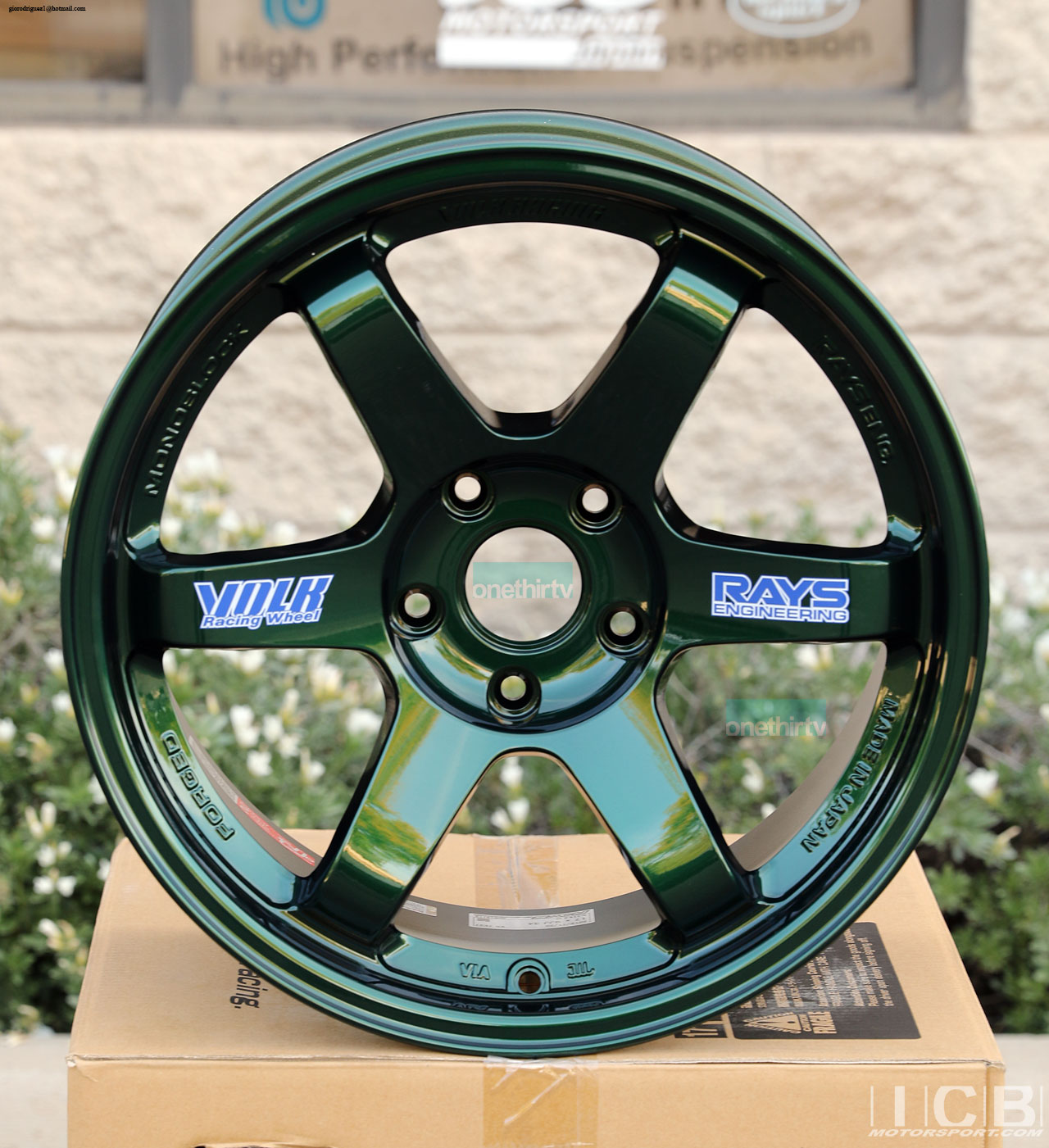 Rays Volk Racing TE37SL Racing Green Wheels 18X9.5 +38 Offset 5X120 ...