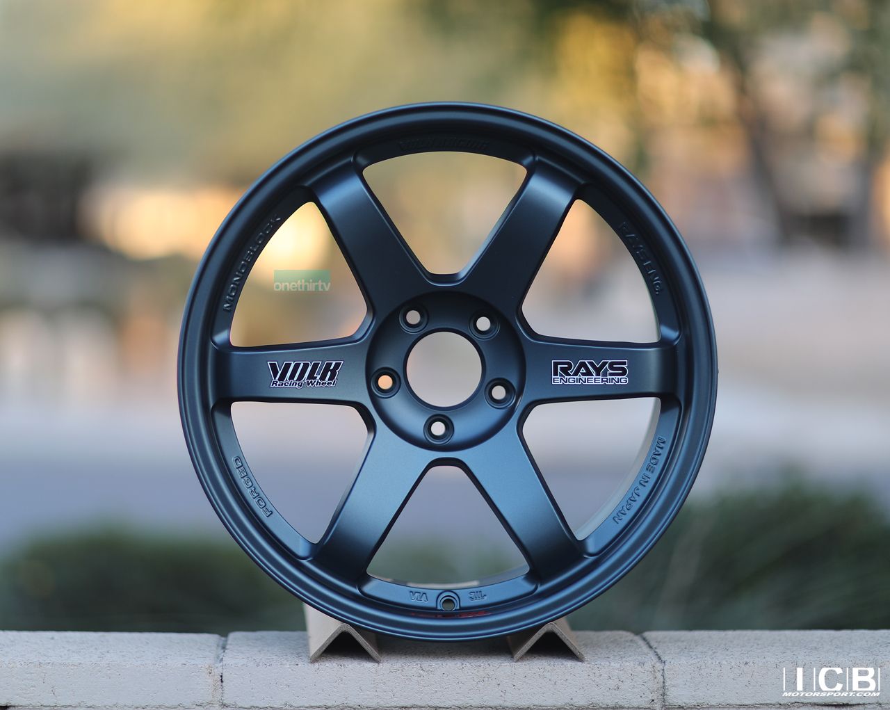 Rays Volk Racing TE37SL Tribute Edition Matte Blue Gunmetal / Mag Blue ...
