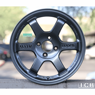 Rays Volk Racing TE37SL Tribute Edition Super Lap Wheels 15X8 4X100 +35 Offset Formula Silver