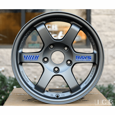 Rays Volk Racing TE37SL Tribute Edition Super Lap Wheels 15X8 4X100 +35 Offset Titanium Gunmetal