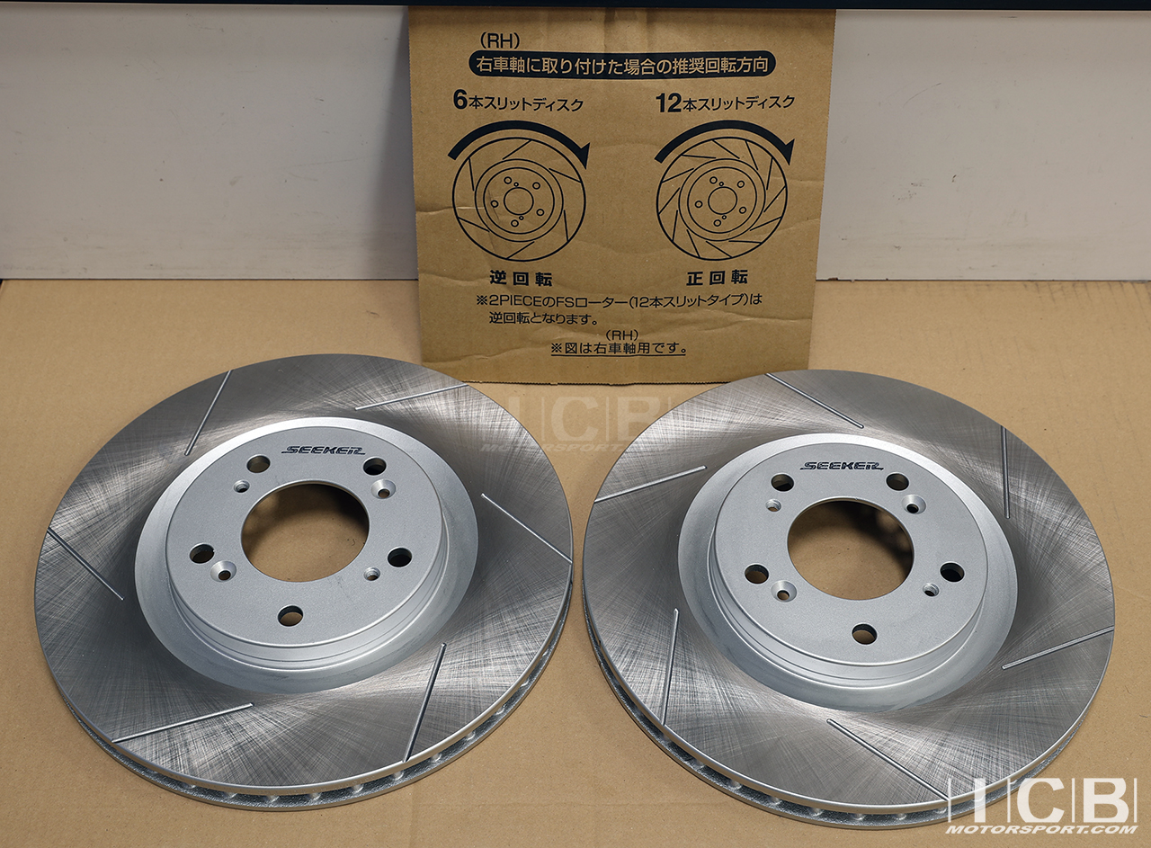SEEKER High Carbon Front Brake Rotors Set for Honda S2000 AP1 AP2 Type S CR