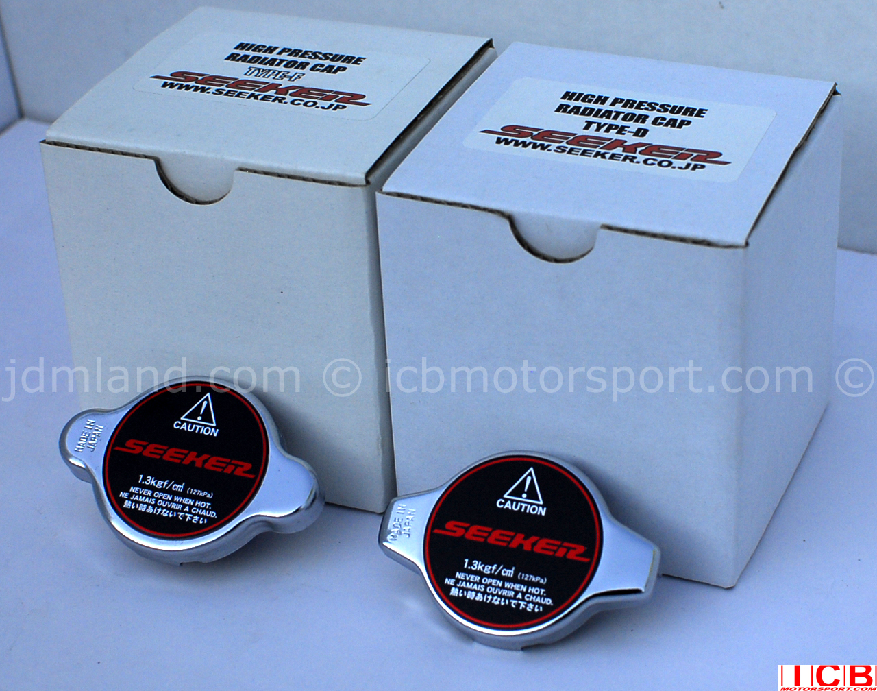 SEEKER High Performance Radiator Caps Type D and Type F