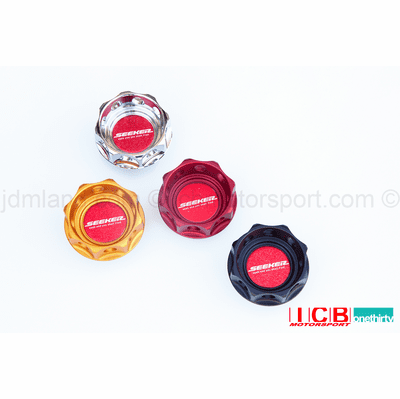 SEEKER Ultra Light Aluminum Oil Caps Gold Polished Red Black Fits all D ...