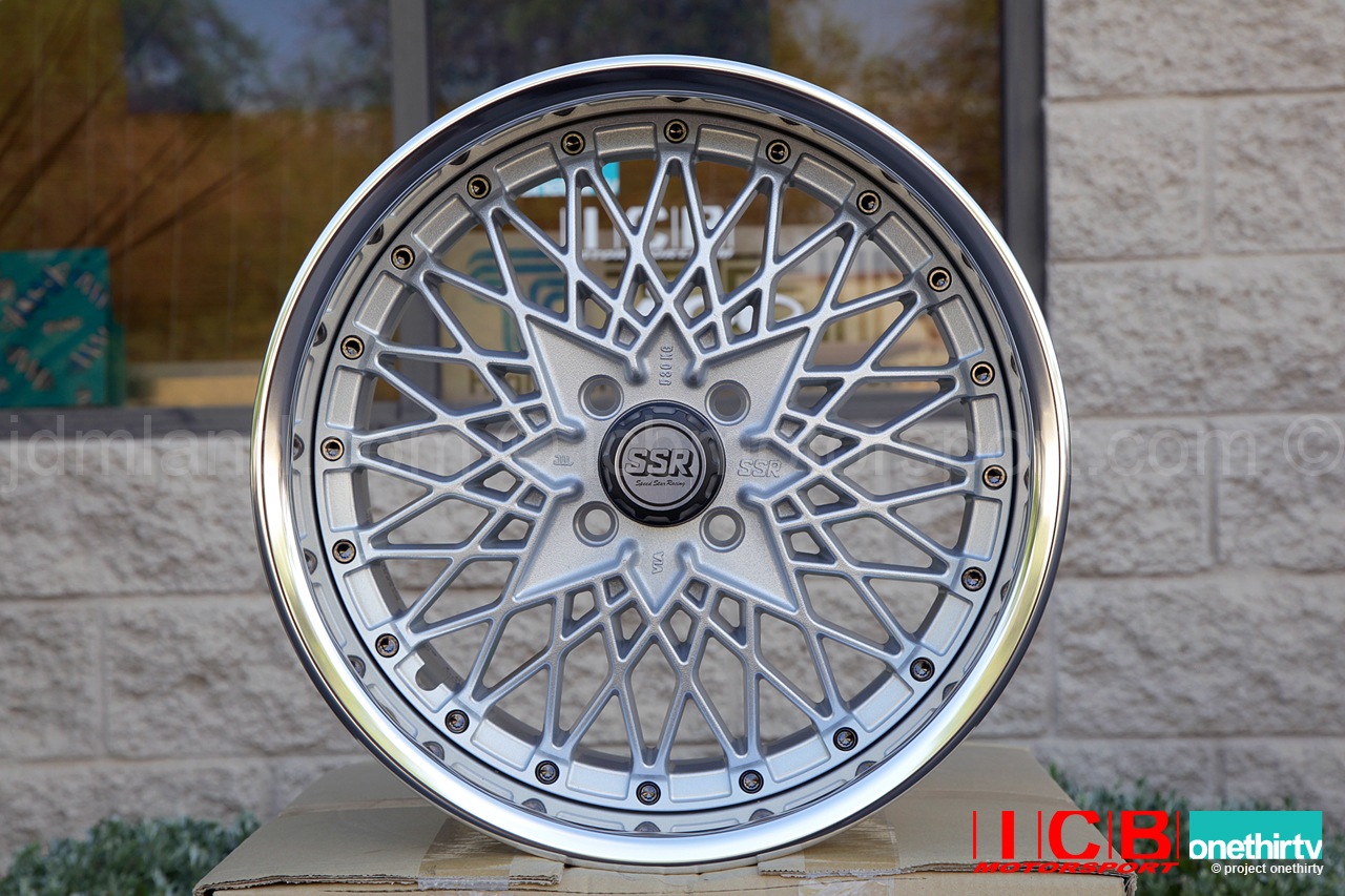 SSR Formula Mesh 3 piece wheel 16X8 4X100 39 Offset 65mm Lip Formula ...