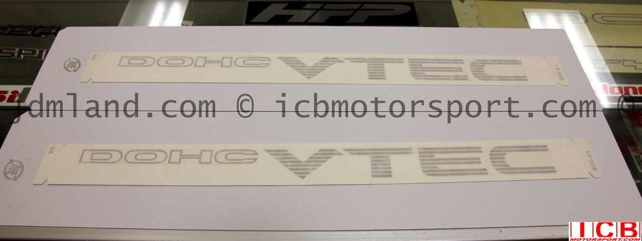 USDM 99-00 Civic EM1 Si Rear Quarter Panel "DOHC VTEC" Decals Set