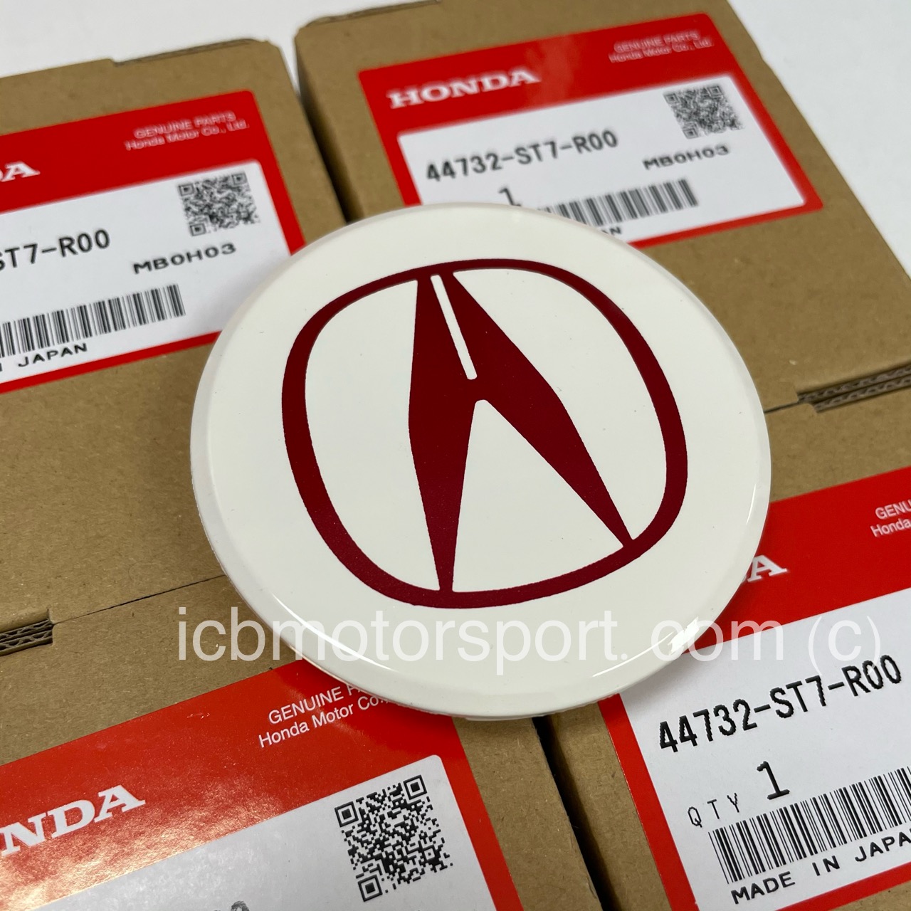 USDM Integra DC2 Type R Center Caps Championship White (Set of 4)