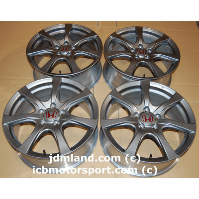 Used FD2 Civic Type R Gunmetal Wheels 18X7.5 +60offset MINT