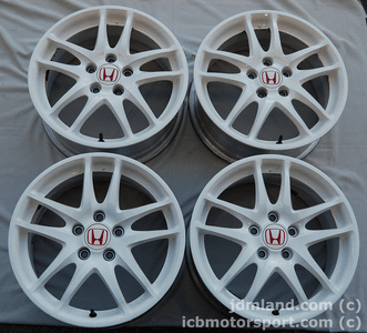 Used Integra DC5 ITR Type R Champ. White Wheels 17X7 +60 Offset Sold