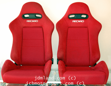 USED JDM Integra DC5 Recaro Seats Set Red Mint Condition Sold