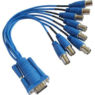 CCTV System VGA 15 Pin Break Out to 8 BNC Adapter Cable