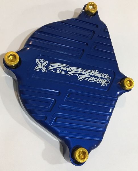 Kawasaki KLX110 Blue Billet Cam Cover by Two Brothers Racing