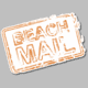 Beach Mail Beach Stamp Sticker BS002|Vinyl Stickers|Marijuana Stickers ...