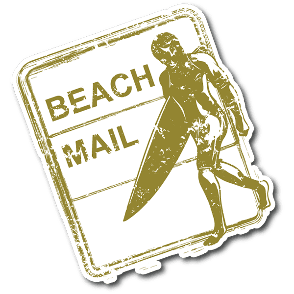 Beach Mail Beach Stamp Sticker BS003|Vinyl Stickers|Marijuana Stickers ...