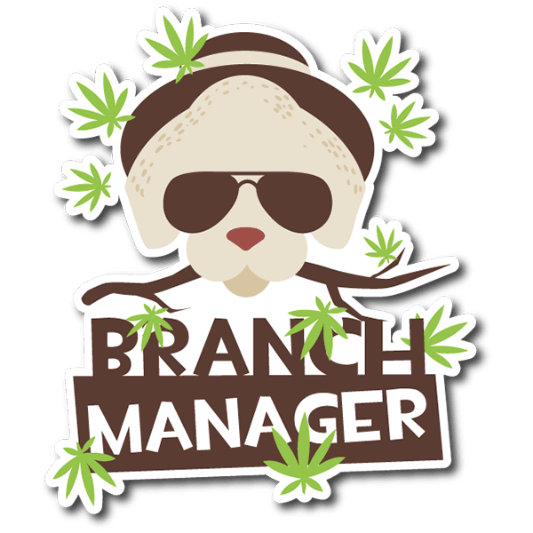 Branch Manager Animal Sticker|Vinyl Stickers|Marijuana Stickers|Clear ...