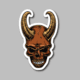 Devil Skull Sticker BS011|Vinyl Stickers|Marijuana Stickers|Clear Stickers