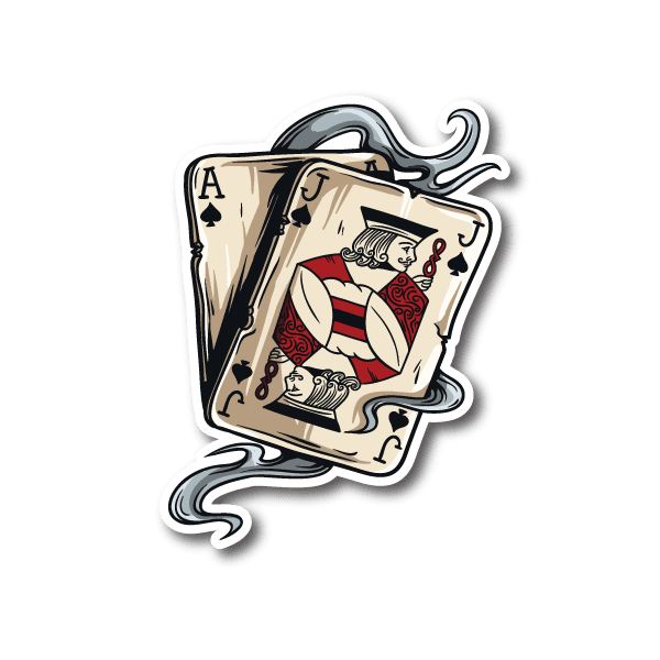 Gambling Poker Ace Jack Sticker|Vinyl Stickers|Marijuana Stickers|Clear ...