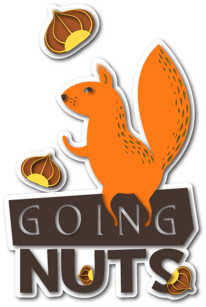 Going Nuts Animal Sticker|Vinyl Stickers|Marijuana Stickers|Clear Stickers