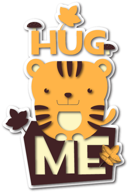 Hug Me Animal Sticker|Vinyl Stickers|Marijuana Stickers|Clear Stickers