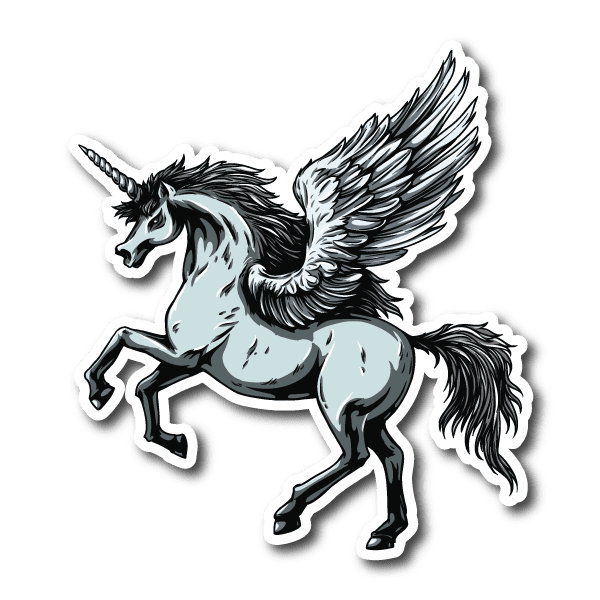 Mythical Creature Unicorn Sticker|Vinyl Stickers|Marijuana Stickers ...