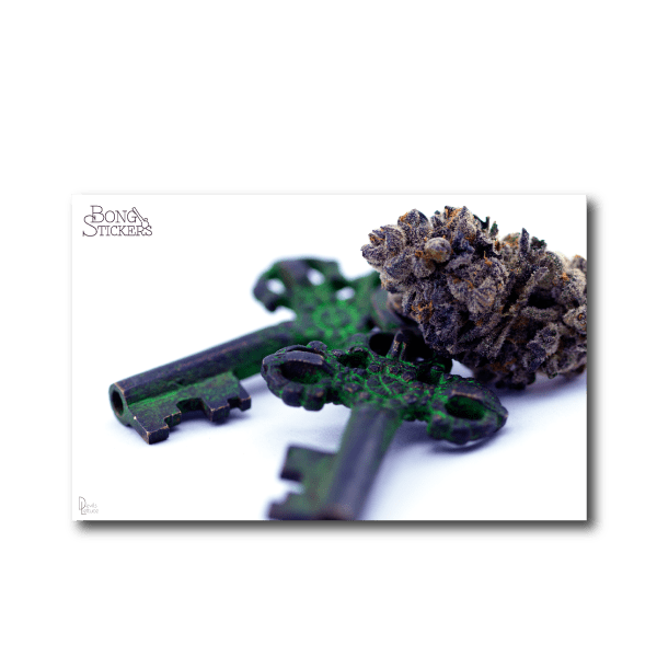 Purple Platinum Kush Weed Sticker - Marijuana Sticker