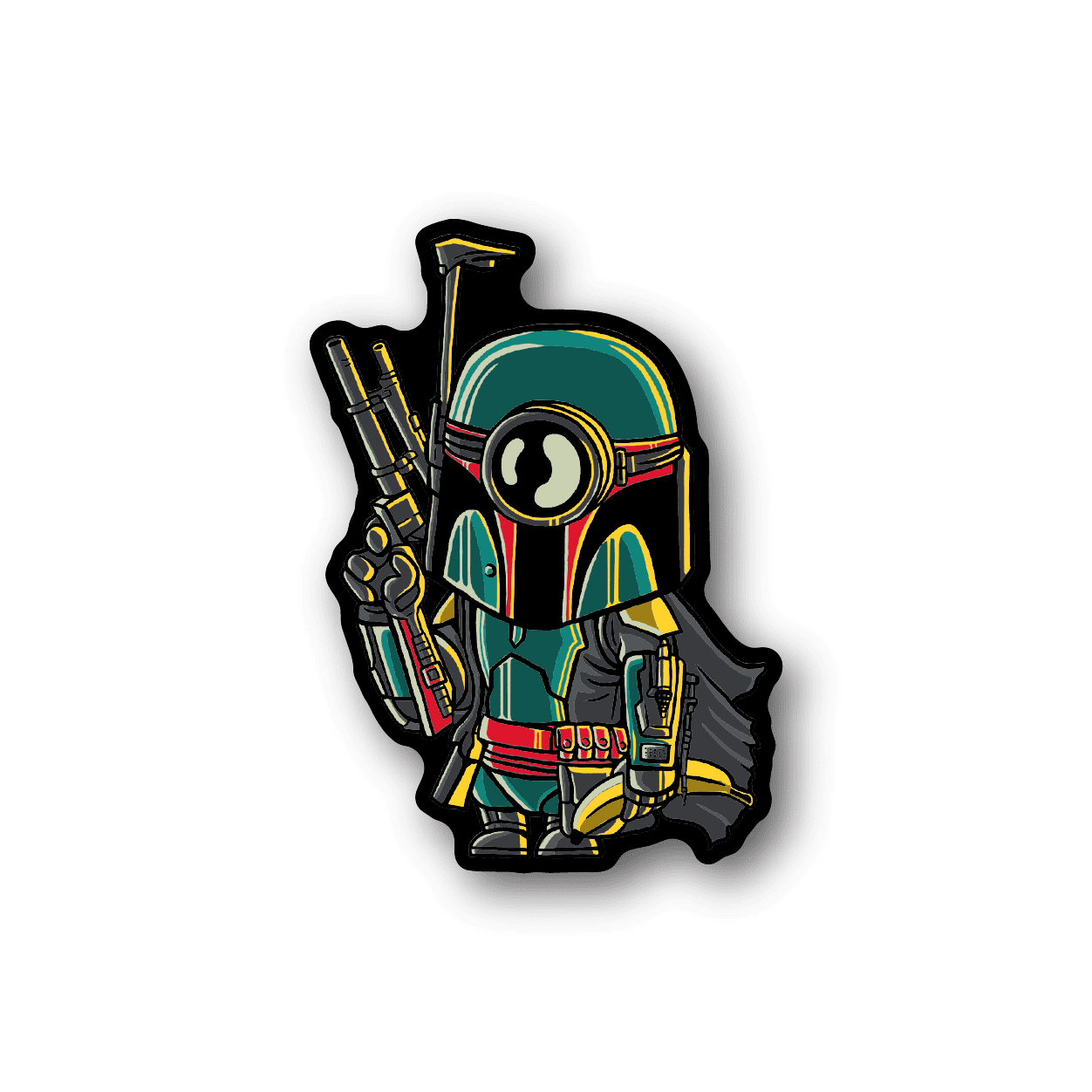 RCH Minion Boba Fett Sticker - Vinyl Stickers - Marijuana Stickers