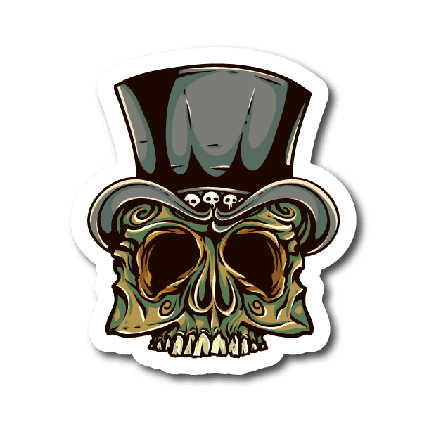 Skull Vinyl Sticker BS030 Stickers|Vinyl Stickers|Marijuana Stickers ...