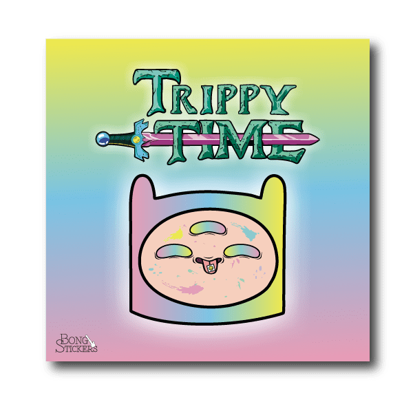 Trippy Time Vinyl Sticker