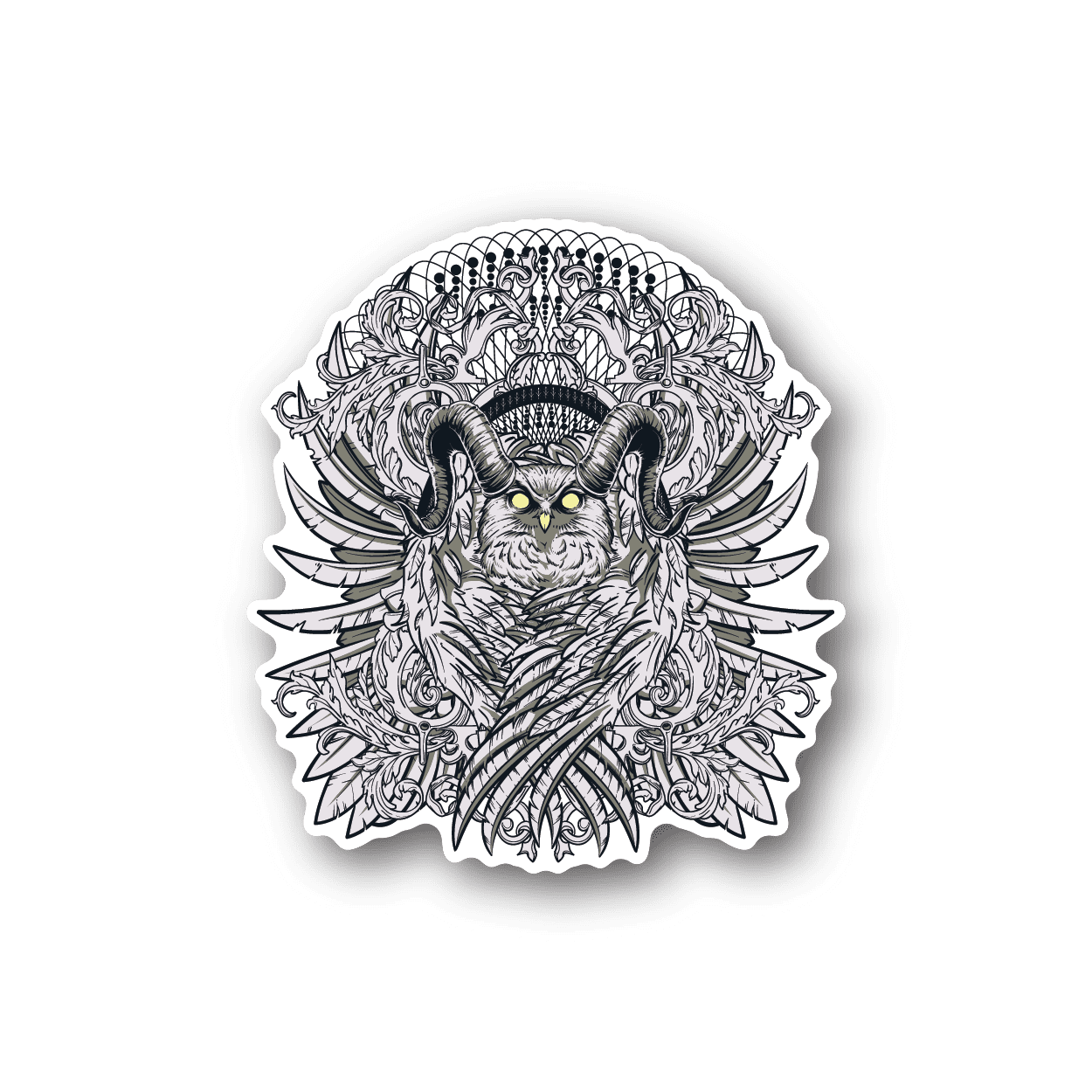Tsd Horned Owl - Vinyl Stickers - Marijuana Stickers
