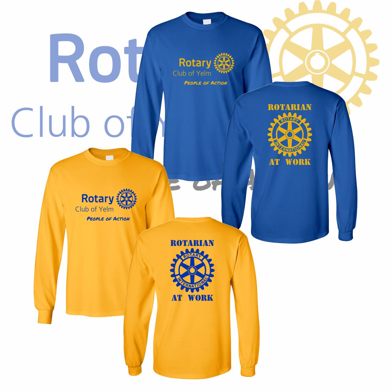 Yelm Rotary "Rotarian at Work" Long Sleeve T-Shirt