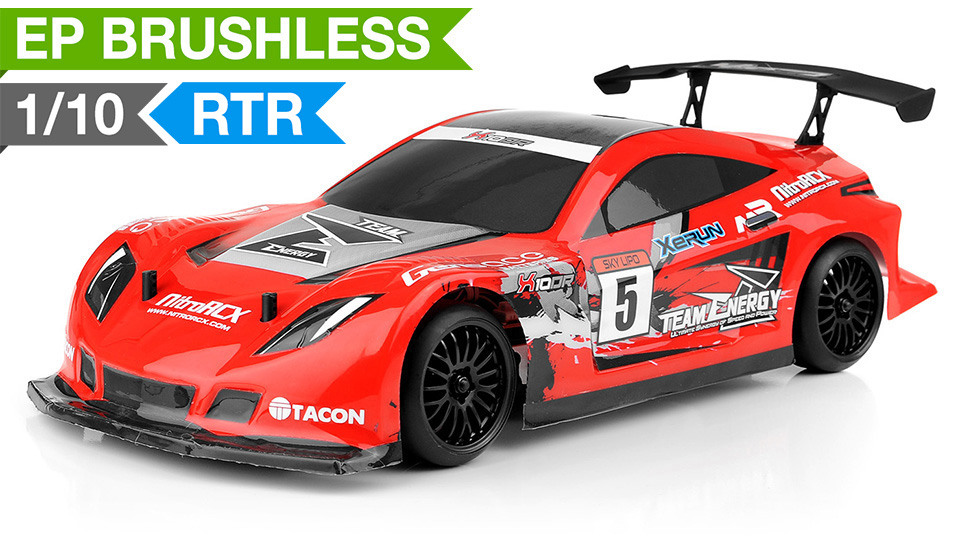 Team Energy X10DR Belt Drive Pro Drift Car Ready to Run with Dimension GT3X AFHDS 2.4ghz 3 Channel Radio System 1 10 Scale RC Remote Control Radio Car