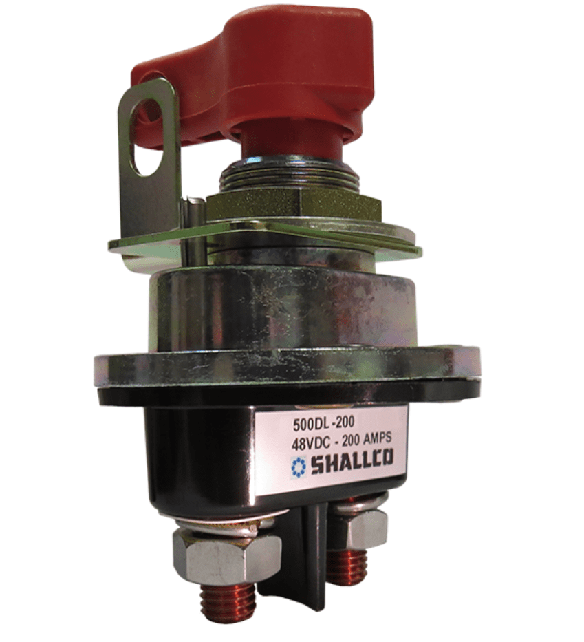 48VDC 300Amp Lockout Battery Disconnect w/ Metal Hasp