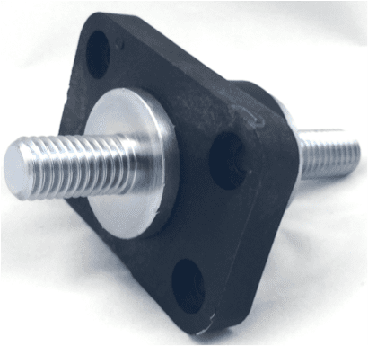 C1925B Junction Block, 1/2" Stud, Black, Feed Thru, 400 Amp