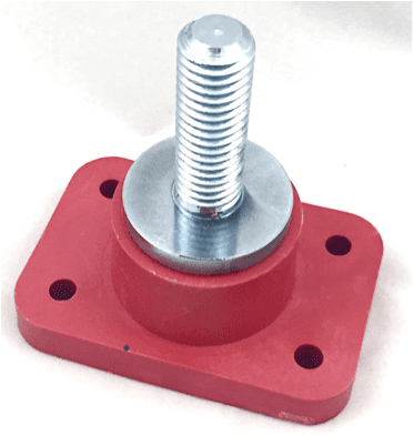 C1933R Junction Block 1/2" Stud, Red, Stand Alone, 400 Amp