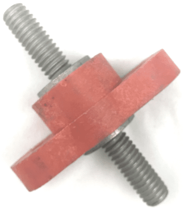 C1938-1R Junction Block 5/16" Stud, Red, Feed Thru, 200 Amp