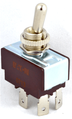 Eaton XTD3A1A2 Toggle Switch, X series, Two Pole, SPST, 20 Amp, 277 Volt