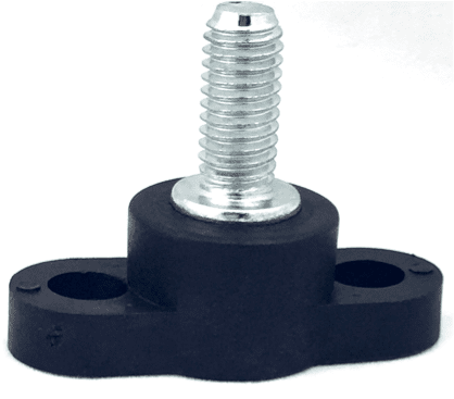 JB3816-2 Junction Block 3/8" Stud, Black, Stand Alone, 250 Amp