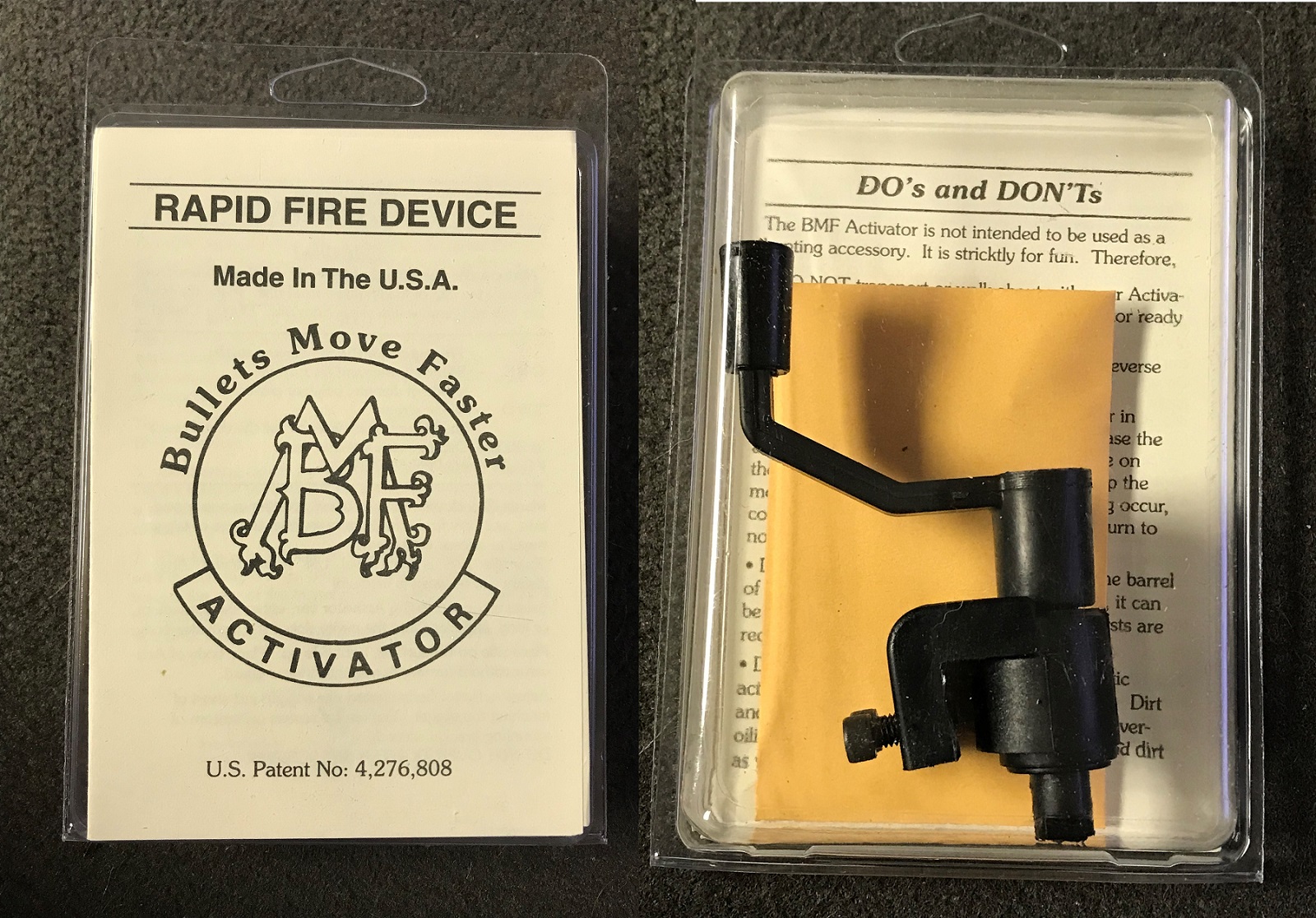 BMF ACTIVATOR Rapid Fire Device Ruger 10/22