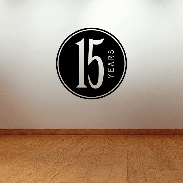15 years Celebration Decal