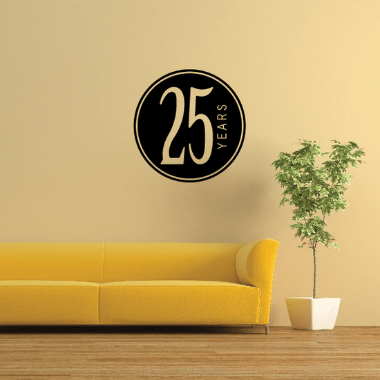 25 Years Celebration Decal