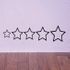 5 Pointed Outlined Stars Family Kit Decal