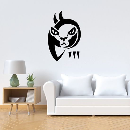 Abstract Kitty Cat Face Decal