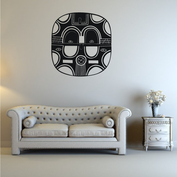 African Art Sun Pattern Decal