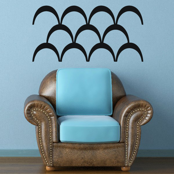 African Art Waves Pattern Decal