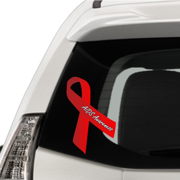 AIDS Awareness Ribbon Vinyl Sticker