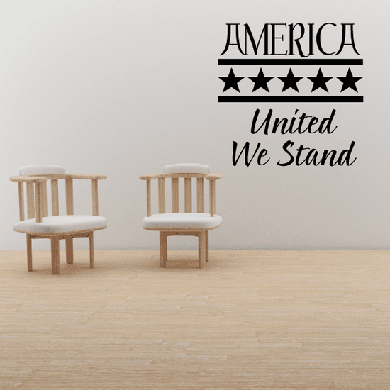 America United We Stand Decal