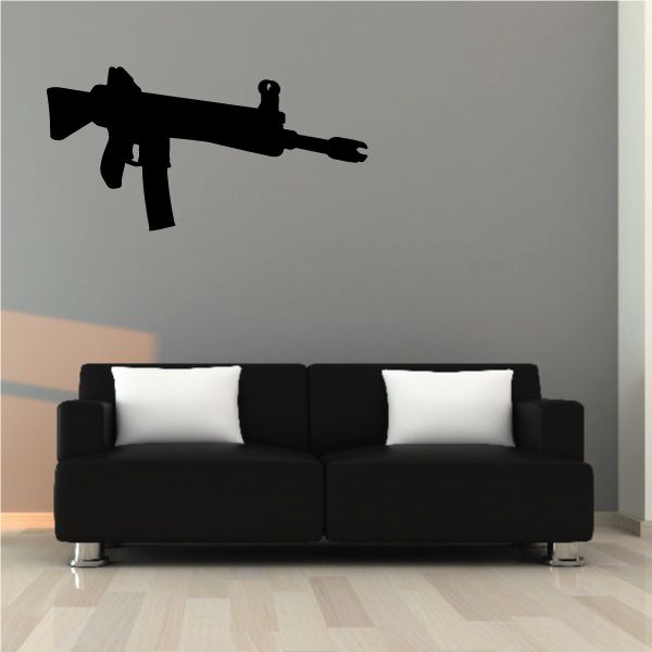 Angled Assault Rifle Decal