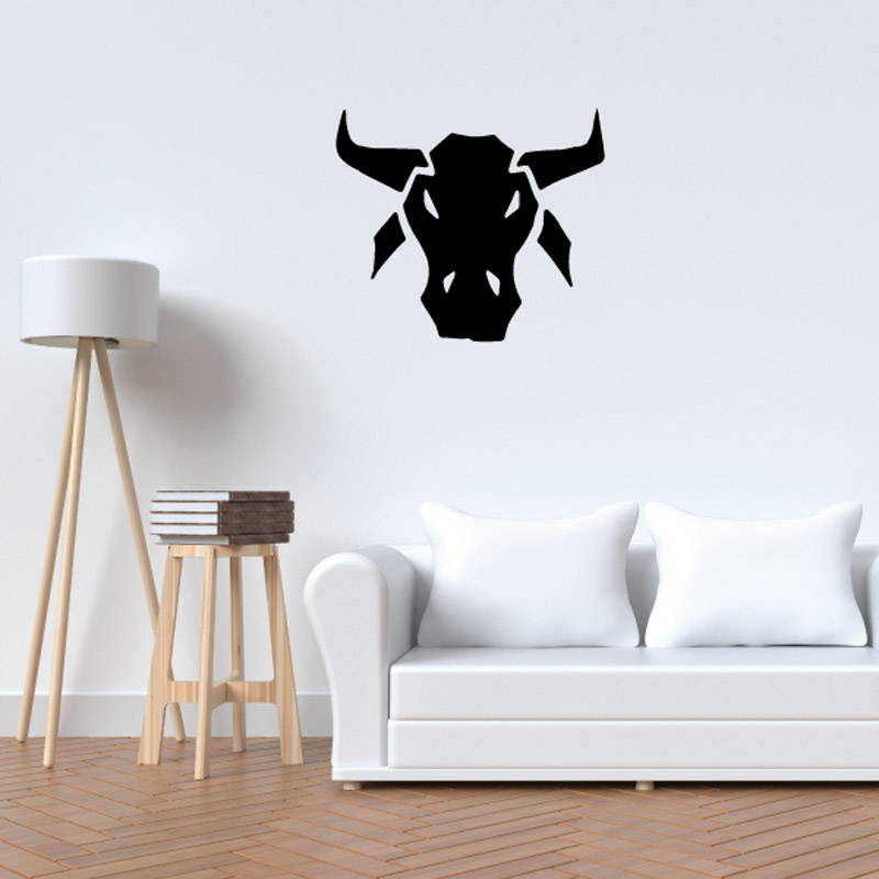 Angry Bull Head Decal