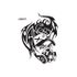 Angry Tagger in Gas Mask Graffiti Decal