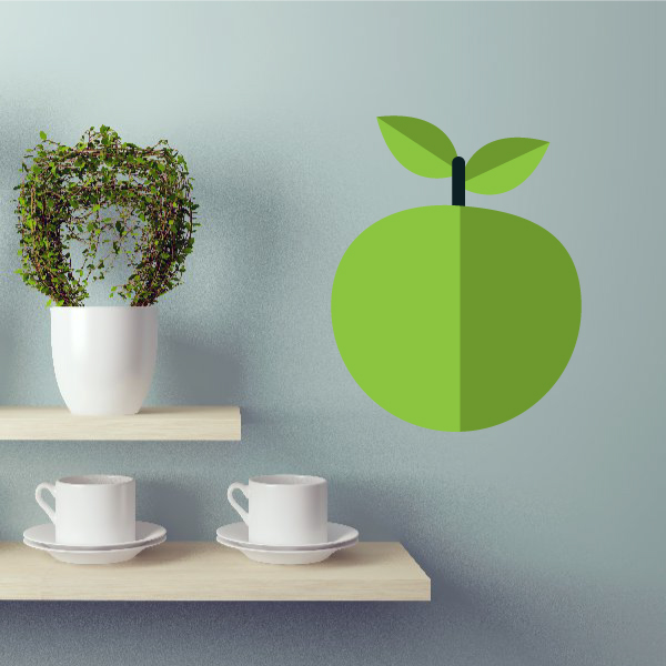 Apple Wall Decal - Vinyl Decal - Car Decal - Idcolor026