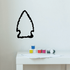 Arrowhead Outline Wall Decal